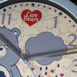 Care Bears | Wall Decor | Care Bears Grumpy Bear Wall Clock Blue Analog ...